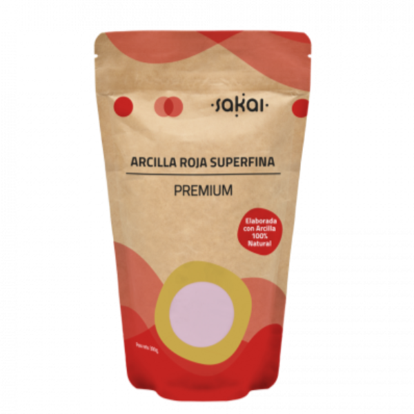 Arcilla Roja Superfina Premium 300 g Sakai . Herbolario Jacris